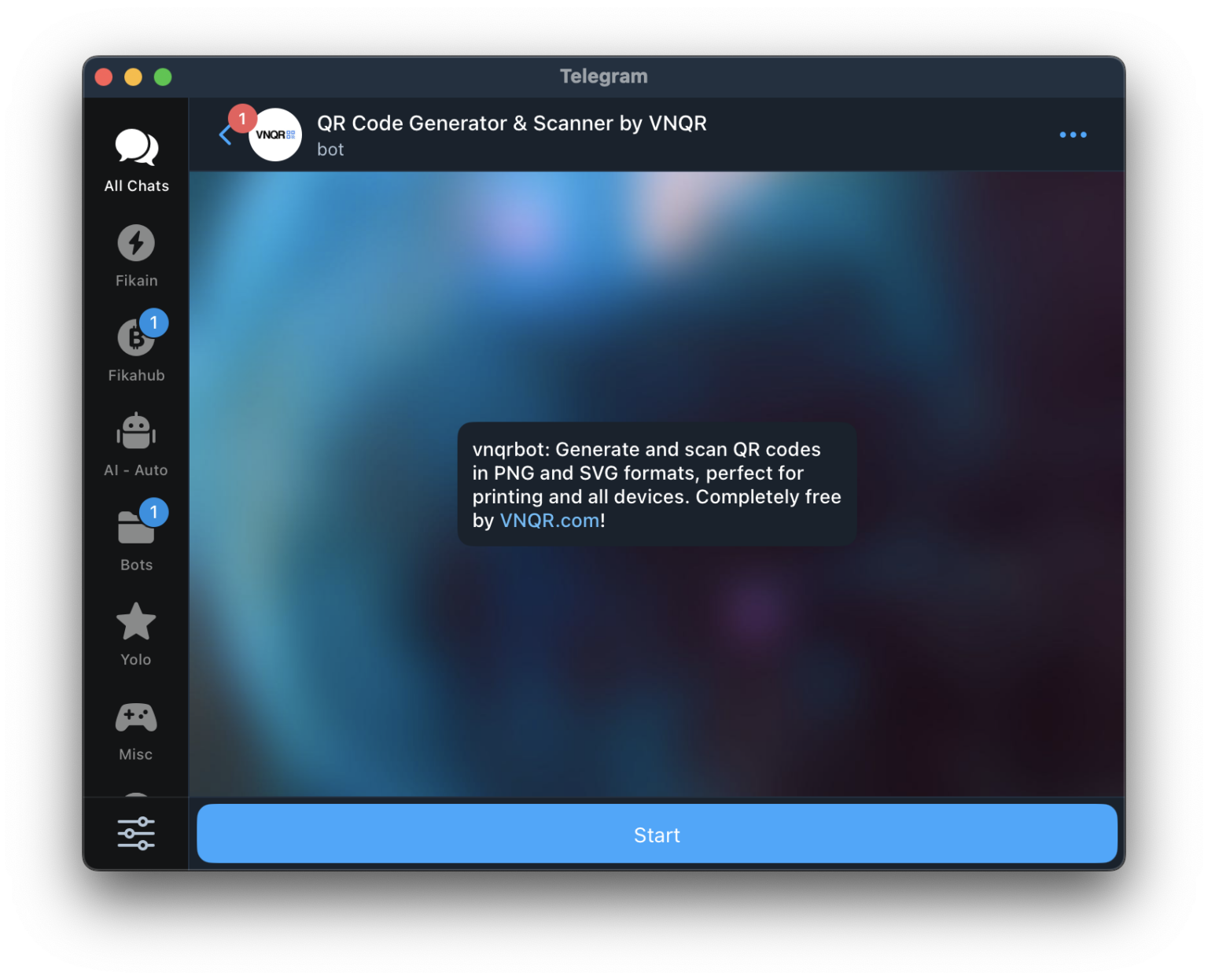 Introducing Our New Telegram Bot: "QR Code Generator & Scanner By VNQR" • VNQR Blog